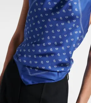 Christopher Esber Asymmetrical Print Top