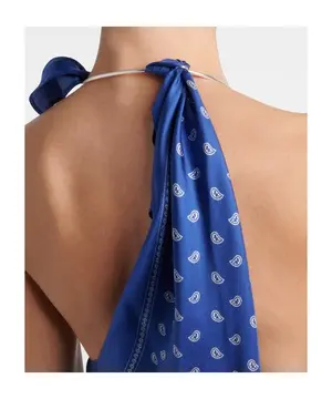 Christopher Esber Asymmetrical Print Top