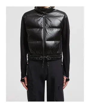 Moncler Padded Zip-up Jersey Cardigan