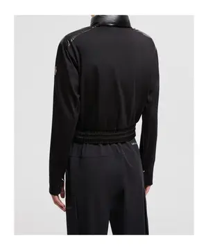 Moncler Padded Zip-up Jersey Cardigan