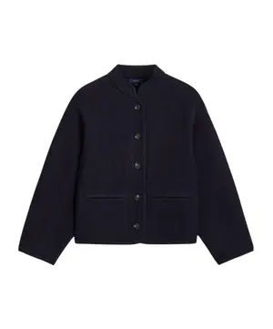 Soeur Casual Stand-collar Jacket - Black