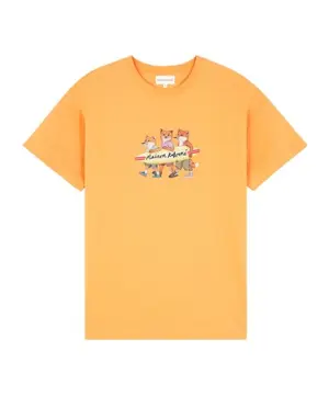 Maison Kitsuné Crewneck T-shirt With Fox Print