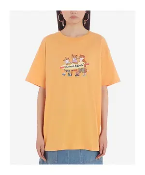 Maison Kitsuné Crewneck T-shirt With Fox Print