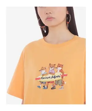 Maison Kitsuné Crewneck T-shirt With Fox Print