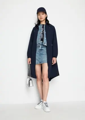 Armani Exchange High-waisted Denim Skirt