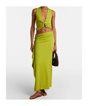 Christopher Esber Crystal Pendant Pleated Vest