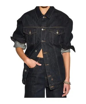 Ksubi Long-sleeved Denim Coat - Black