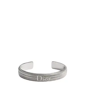 Dior Guilloché Bangle - Silver