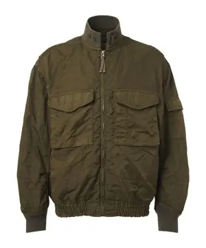 Comme Des Garçons Zip-up Bomber Jacket - Green