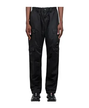 C.P. COMPANY Casual Pants With Belt Loops - Black