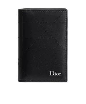 Dior Bi-fold Card Holder - Black