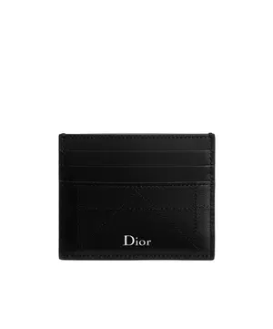 Dior Card Holder In Calfskin