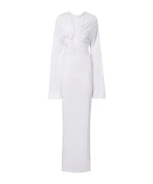 Christopher Esber Salacia Ruched Maxi Dress - White