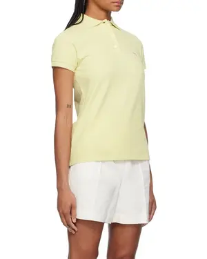 Maison Kitsuné Logo Embroidered Short-sleeved Polo Shirt