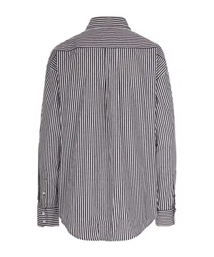 Carhartt Work In Progress Striped Long Sleeve Shirt With Logo Detail