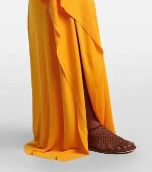 Christopher Esber Embellished Pleated Long Skirt