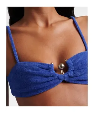 Christopher Esber Cotton Blend Terry Cloth Bra Top