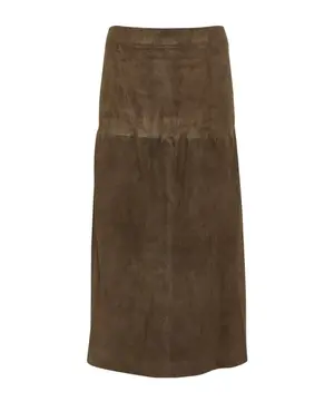 JOSEPH Sacha Midi Skirt - Brown