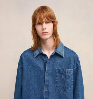 AMI Paris Button-up Denim Shirt