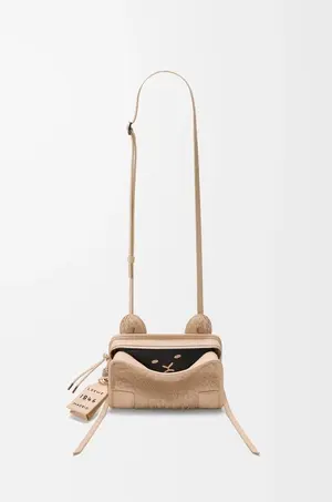 Loewe Mini Lion Fringed Cut Amazona Shoulder Bag