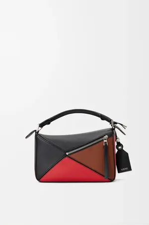 Loewe Small Lion Intarsia Puzzle Shoulder Bag