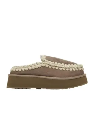 Mou Eskimo Platform Clogs - Green