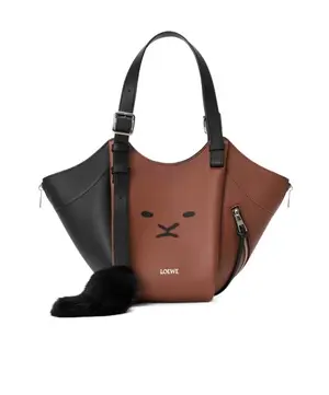 Loewe Hammock Flip Shoulder Bag - Black/pecan