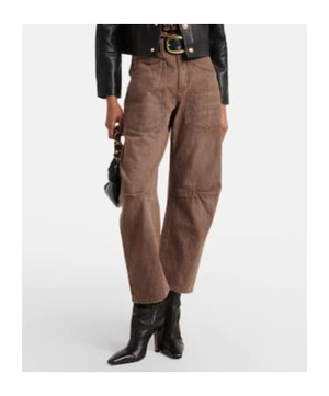 NILI LOTAN Belt Loop Jeans