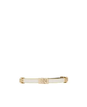 Tory Burch Eleanor Logo Plaque Bracelet - Nude