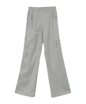 Ermanno Scervino Lace-embellished Trousers - Gray