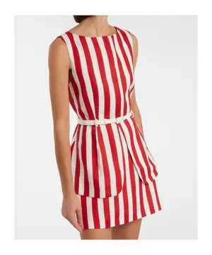 Posse Pamela Striped Linen Vest - No