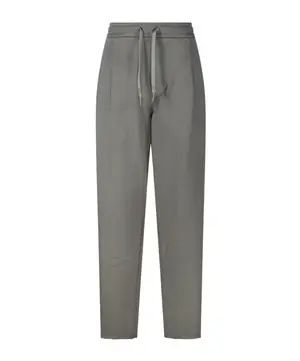 A PAPER KID Logo Decal Sweatpants - Gray