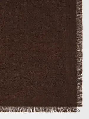 Max Mara Curvone Frayed Edge Scarf