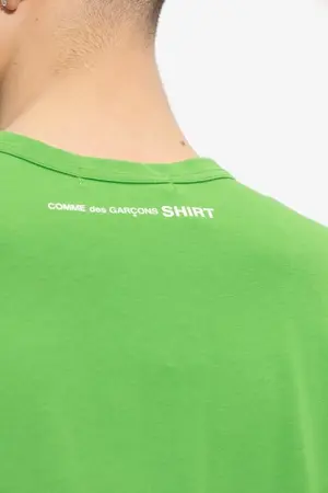 Comme Des Garçons T-shirt With Round Neck And Short Sleeves