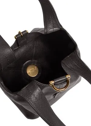 Chloé Leather Hobo Shoulder Bag - Black