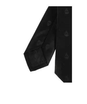 Alexander McQueen Skull Jacqaurd Tie