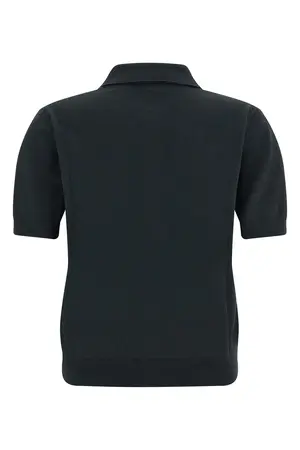Max Mara Pomposa Short-sleeved Knitted Polo Shirt