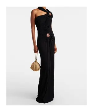 Christopher Esber Embellished Draped Jersey Top