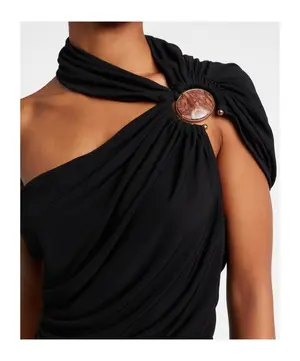 Christopher Esber Embellished Draped Jersey Top