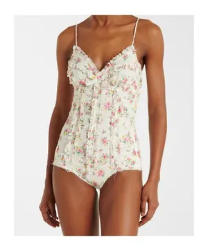 SHUSHU/TONG Floral Bodysuit