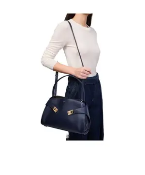 FERRAGAMO Hug Soft Bicolor Shoulder Bag