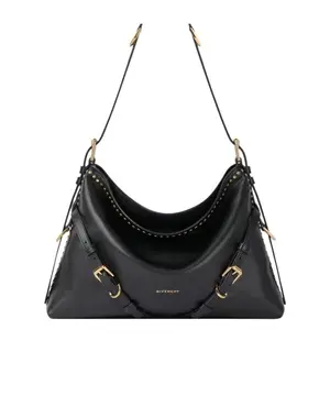 Givenchy Voyou Medium Leather Bag - Black