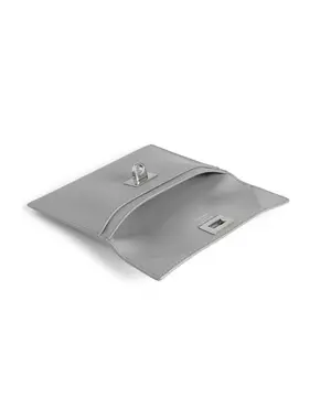 Balenciaga Rodeo Large Coin And Card Holder In Cloud Grey