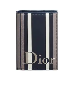 Dior Dioriviera Bifold Card Holder - Grey/blue