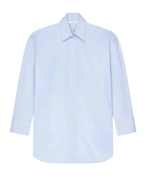 Givenchy Asymmetrical Poplin Shirt - Blue