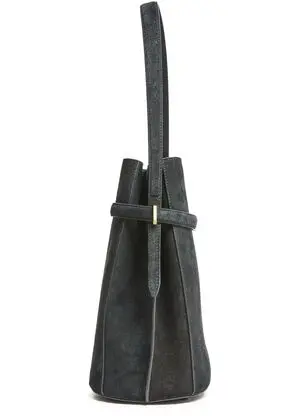 TOTEME Belted Suede Bucket Bag