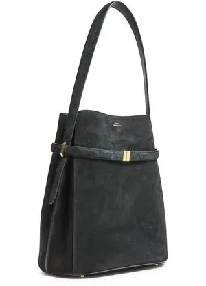 TOTEME Belted Suede Bucket Bag