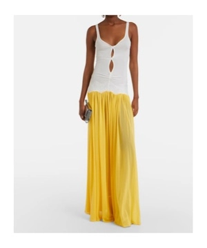 Christopher Esber Verner Lace-trimmed Maxi Dress - Yellow