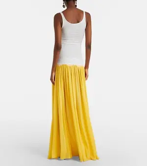Christopher Esber Verner Lace-trimmed Maxi Dress - Yellow
