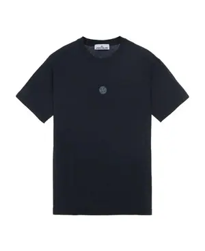Stone Island Logo-print Short-sleeved T-shirt - Blue